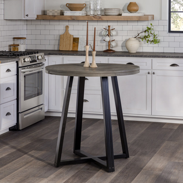 Mercury Row® Amarapal Pine Round Unfinished Solid Wood Dining Table ...