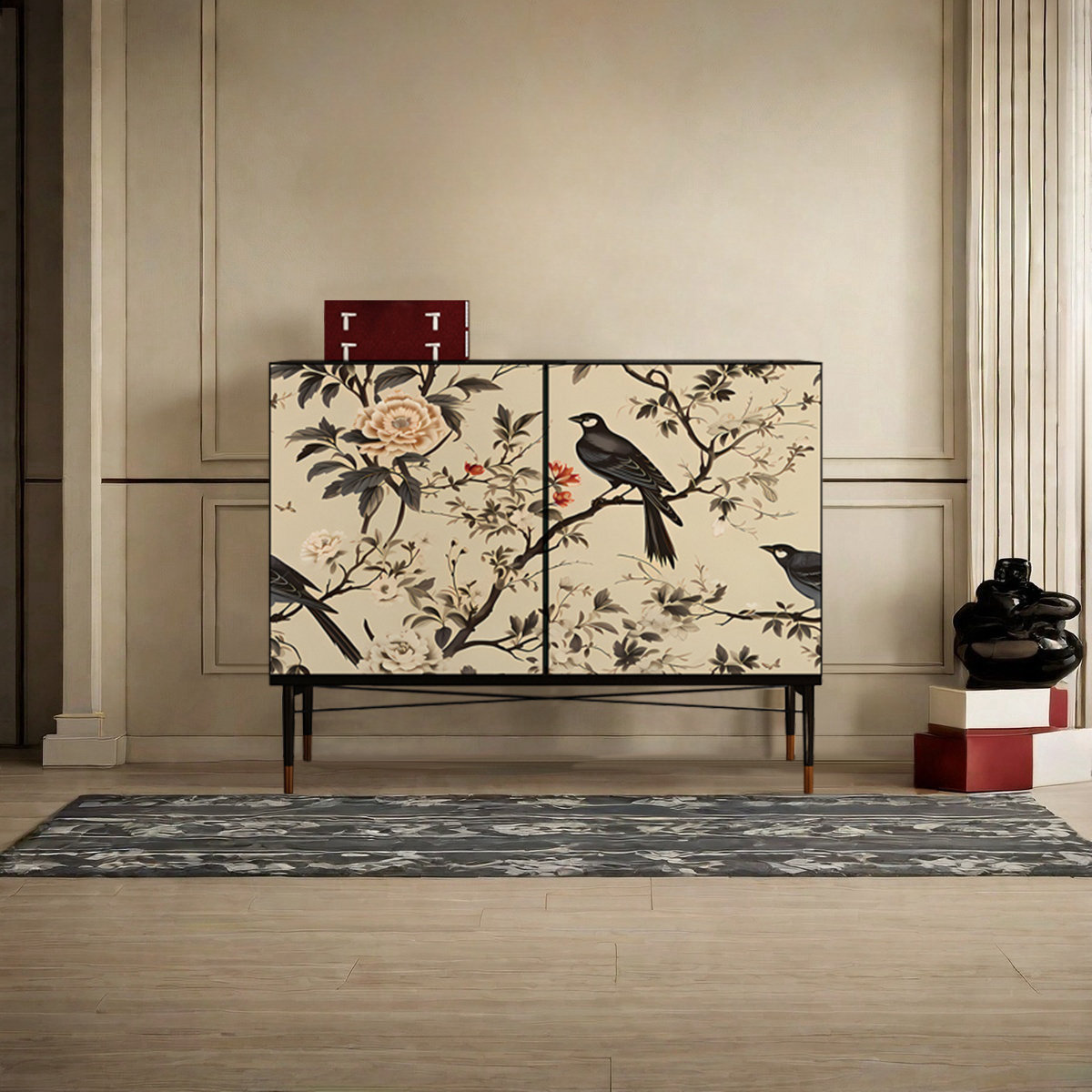 Liu's ink furniture Living room HD patterns decor cabinet - Wayfair Canada