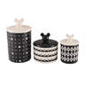 Disney Home Monochrome Ceramic Food Storage Containers / Cookie Jar Set ...