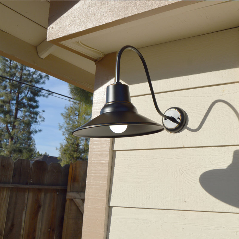 Ebern Designs Chestertown 1 - Bulb 15.75" H Outdoor Barn Light ...