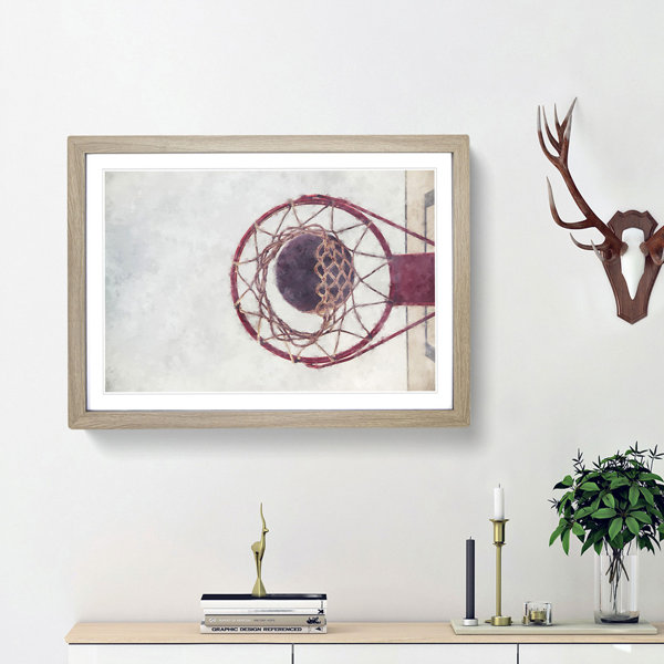East Urban Home The Basketball Hoop - Picture Frame Painting Print ...