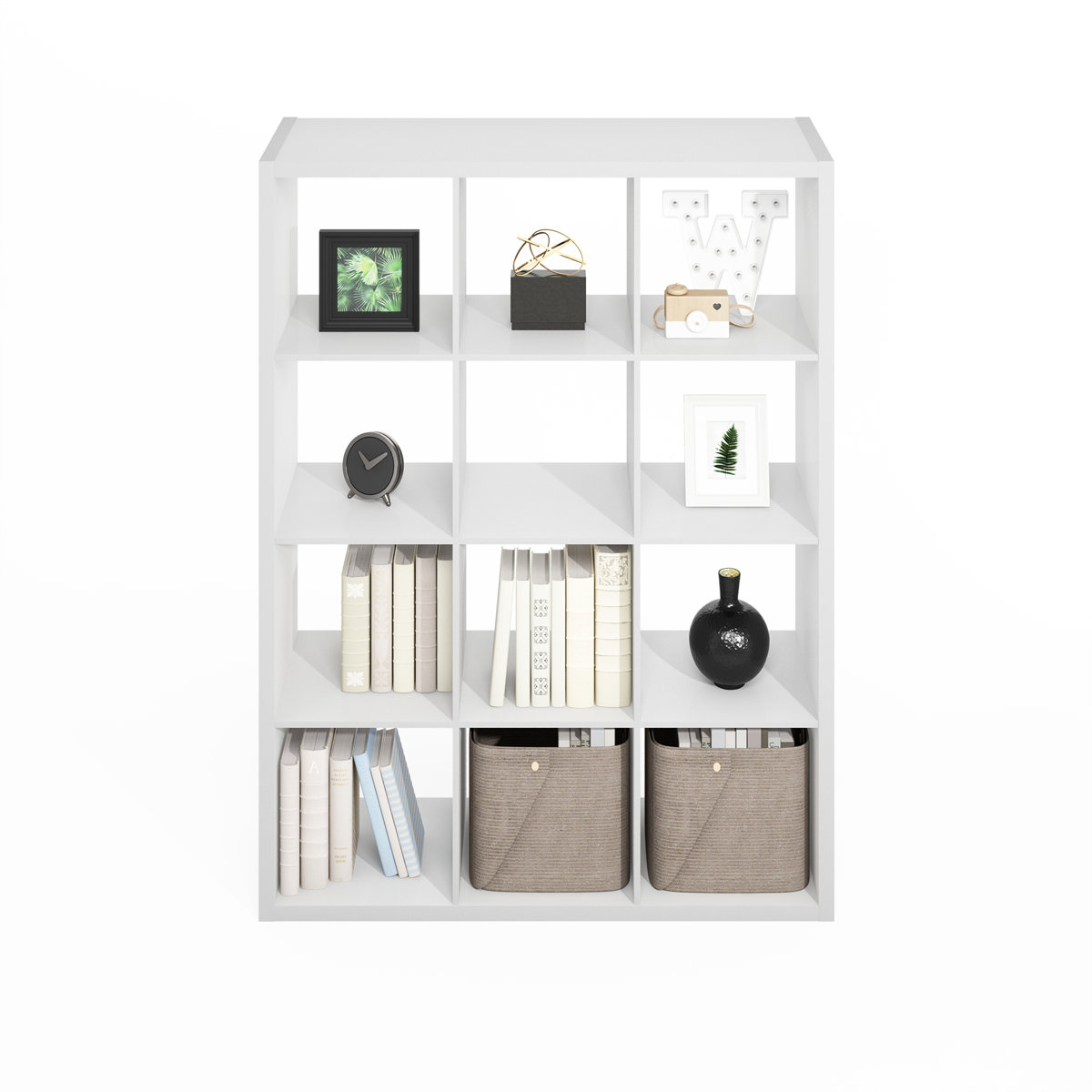 Latitude Run® Sisler Open Back Cube Storage Organizer, Standing Shelf ...
