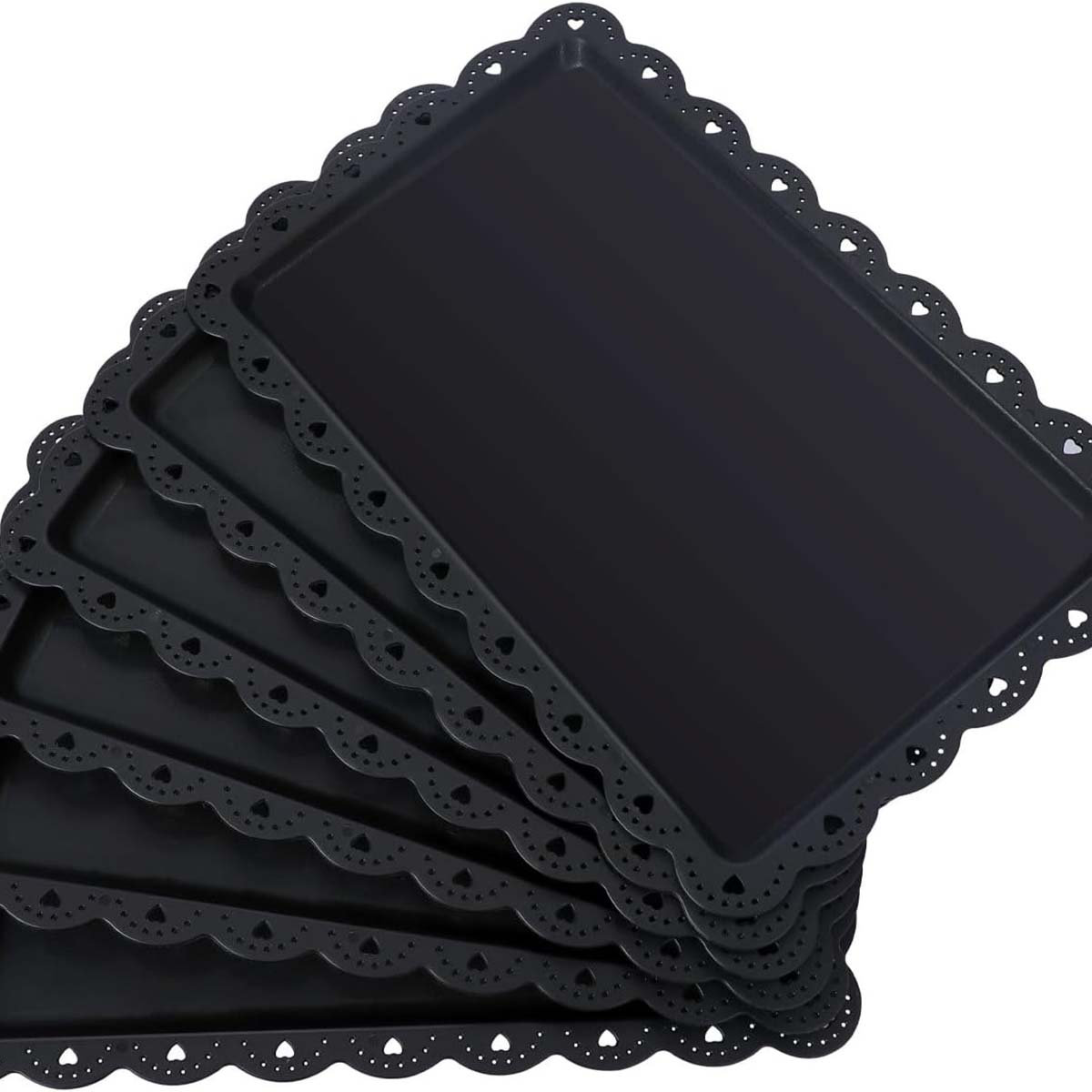 Red Barrel Studio® 12Plastic Serving Trays, 14''X9'' Rectangle Dessert ...