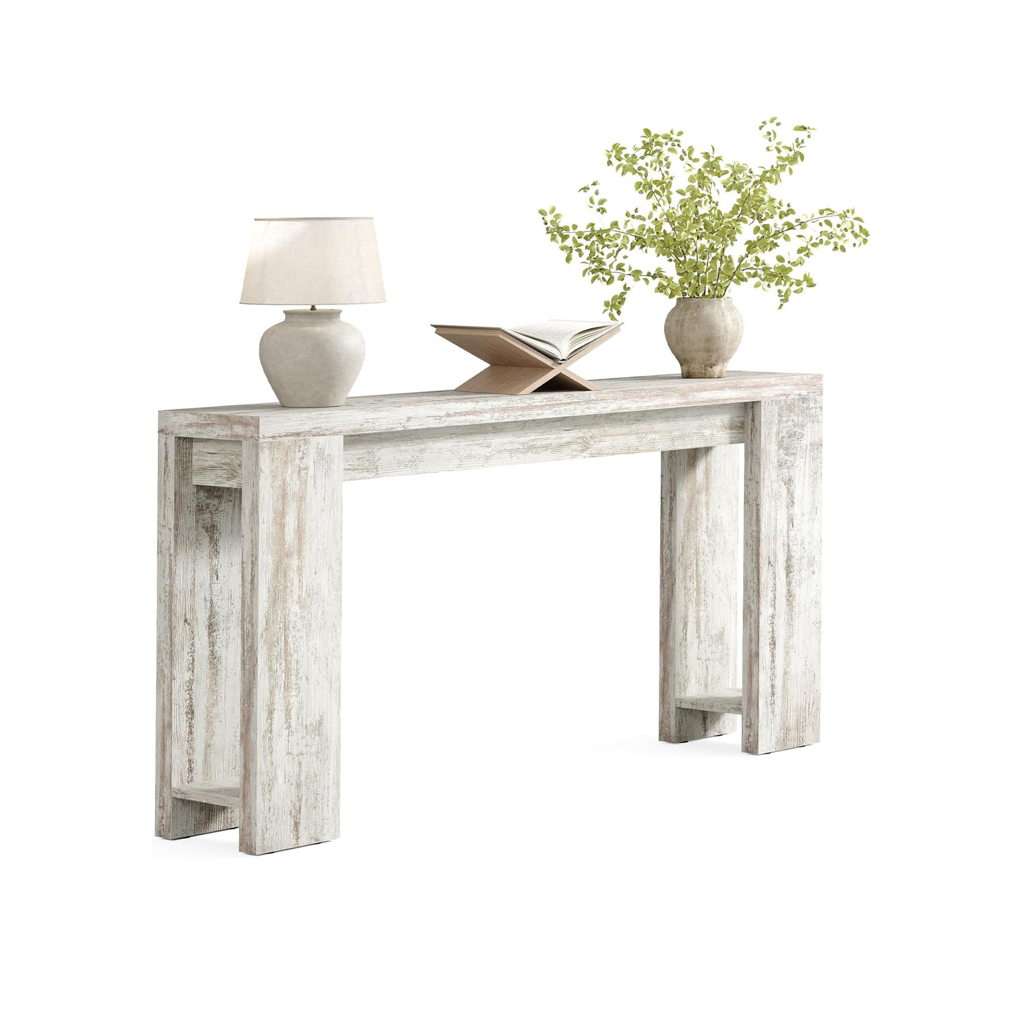 One Allium Way® 70.9-Inch Entryway Table, Long Narrow Farmhouse Sofa ...