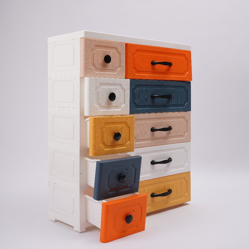 Rebrilliant Hiromichi 5 -Layer Plastic Storage Cabinet | Wayfair