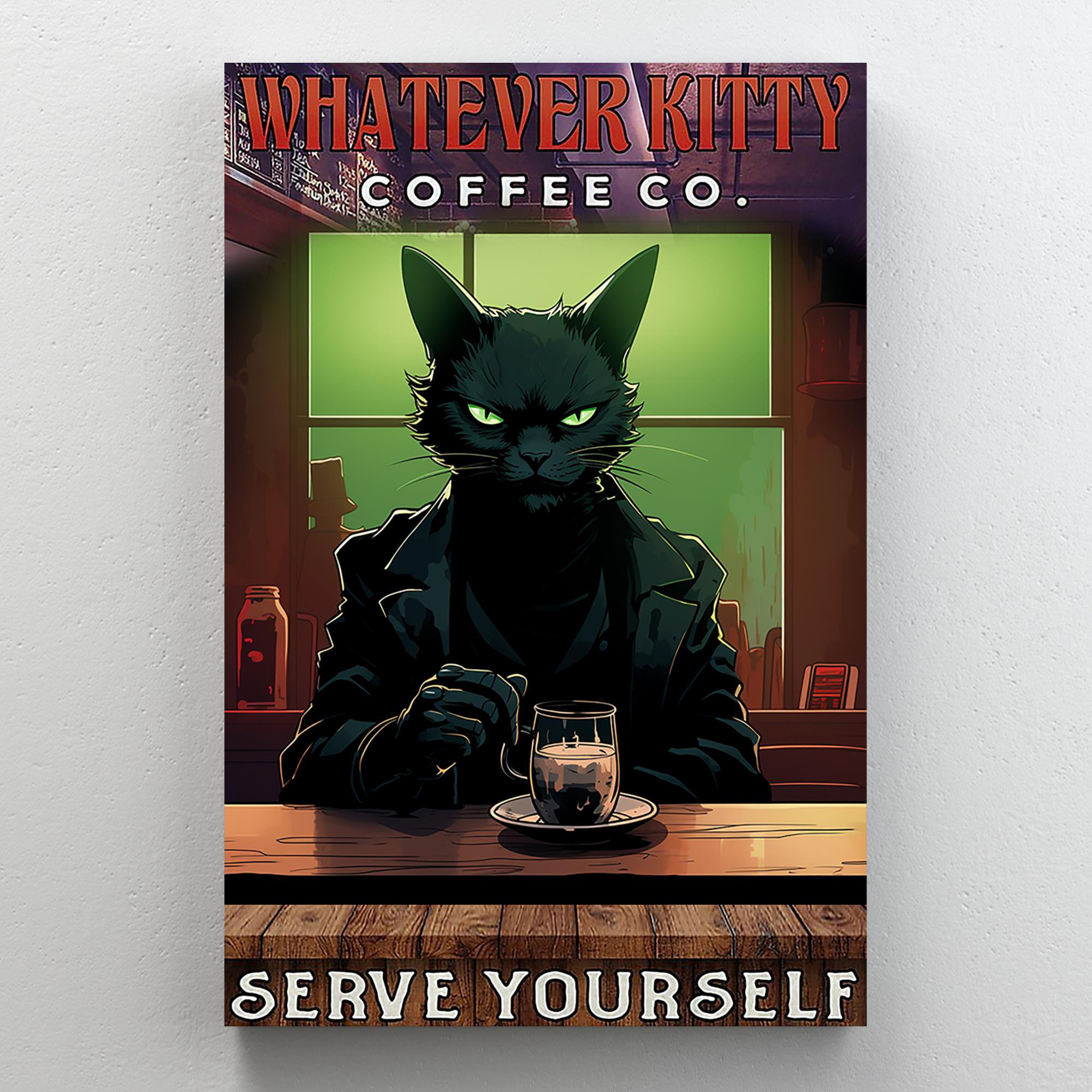 Trinx Whatever Kitty Coffee Co - 1 Piece Rectangle Graph Whatever Kitty ...
