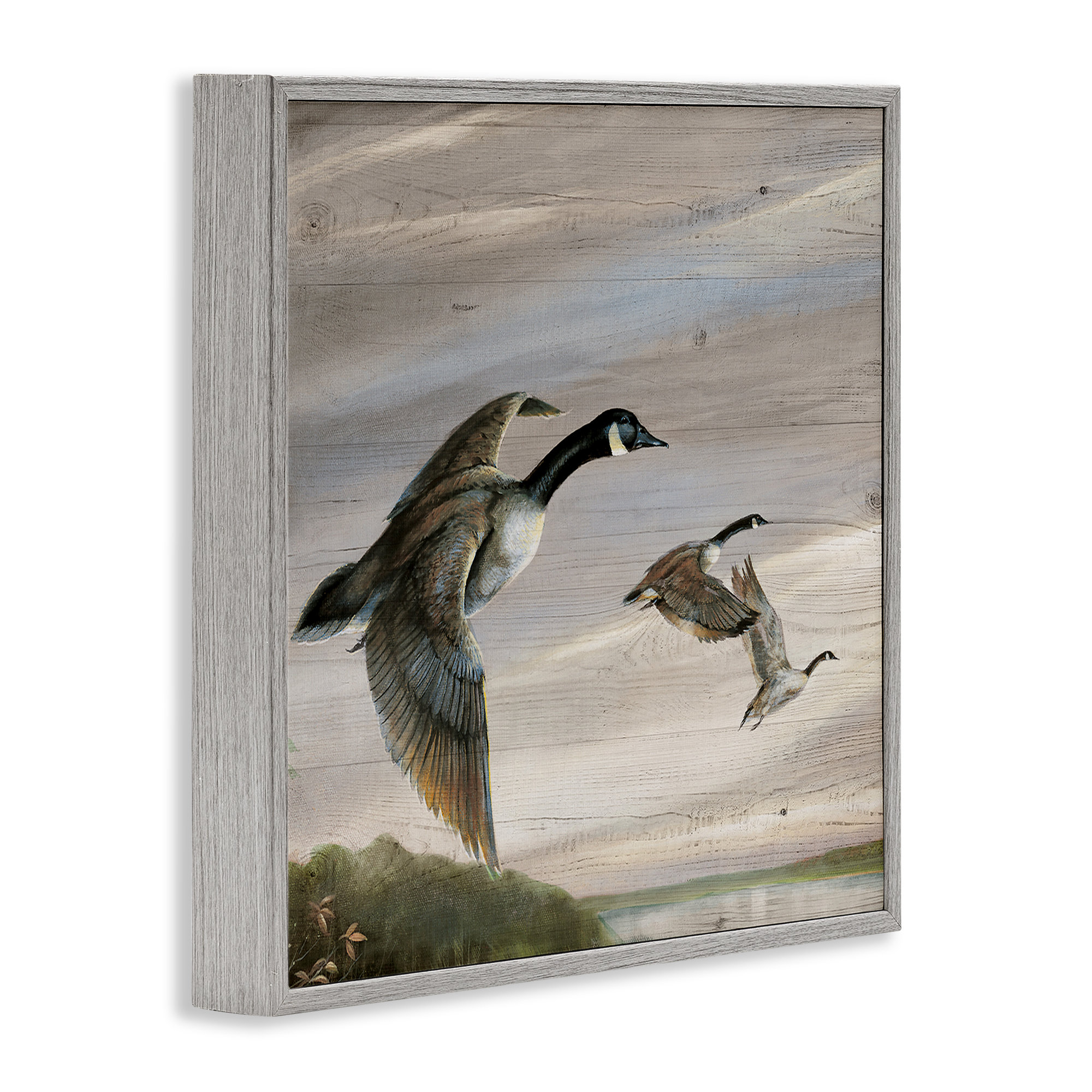 Union Rustic Flying Geese over Rustic Framed Giclee, design by Ruane ...
