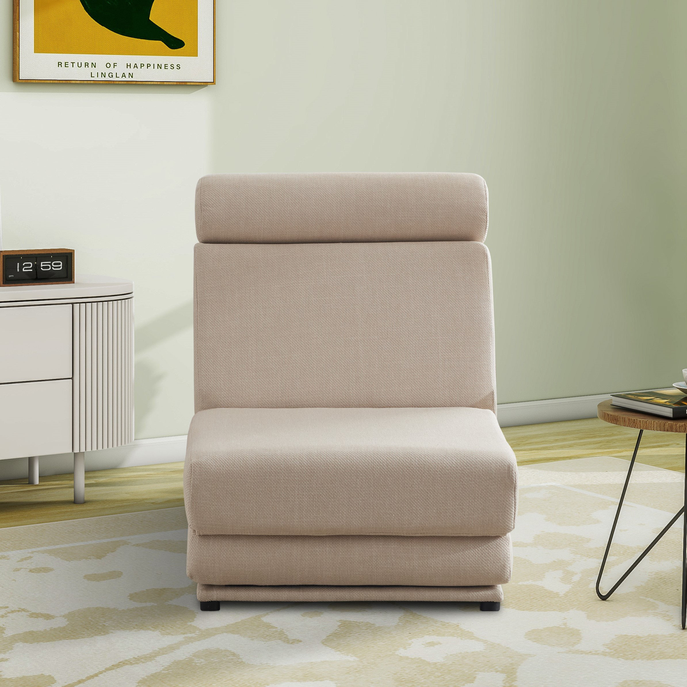 Trule 27.3" W Upholstered Convertible Accent Chair - Wayfair Canada