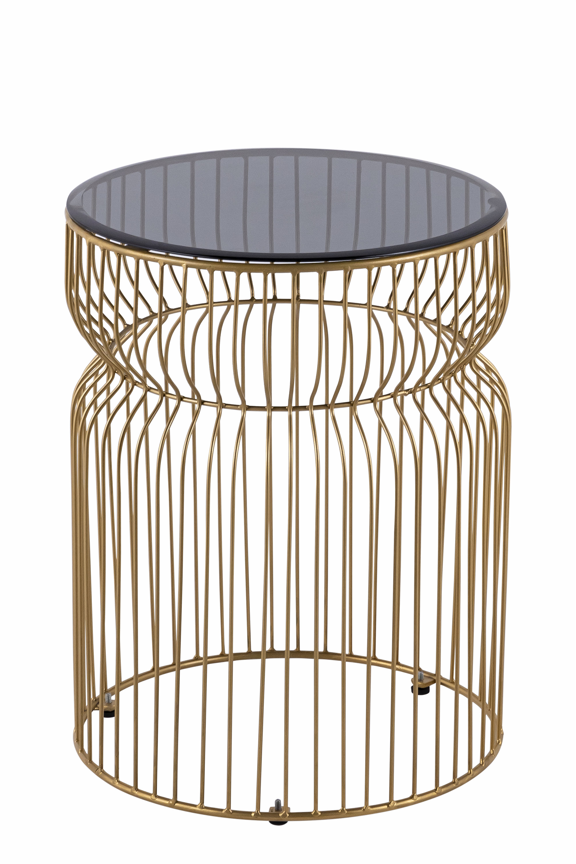 Brayden Studio® End Table, Side Table With Metal Base And Tempered ...