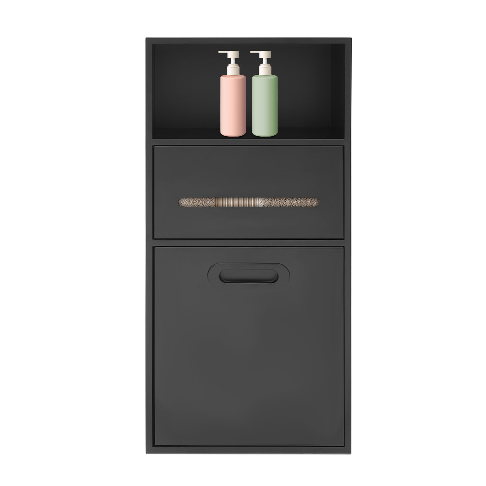 Rebrilliant 3-Tier Stainless Steel Recessed Storage Cabinet, Wall ...