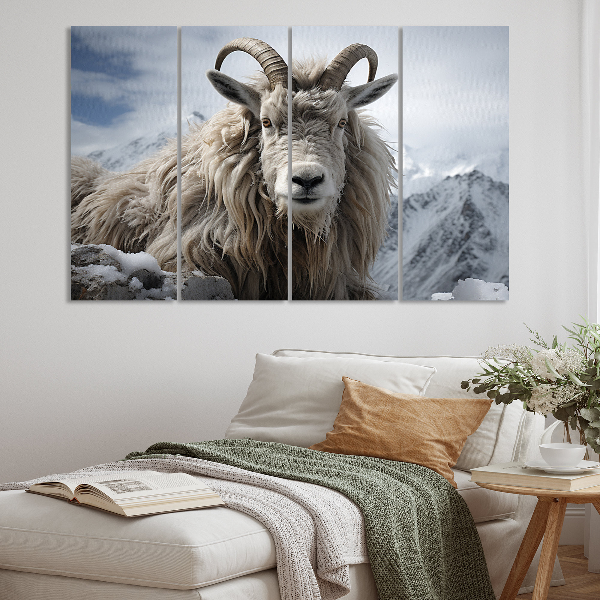 Millwood Pines Goat Mountain Guardian - Animals Metal Wall Art Set ...