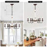 House of Hampton® White And Rust Color Chandelier With Light Fixture 6 ...