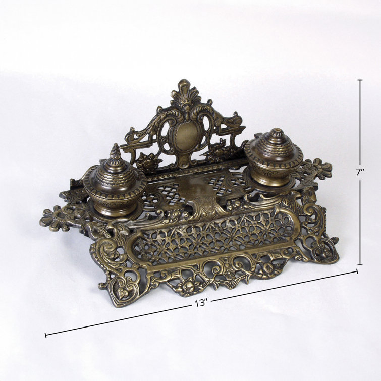 AA Importing Decorative Double Inkwell & Reviews | Wayfair