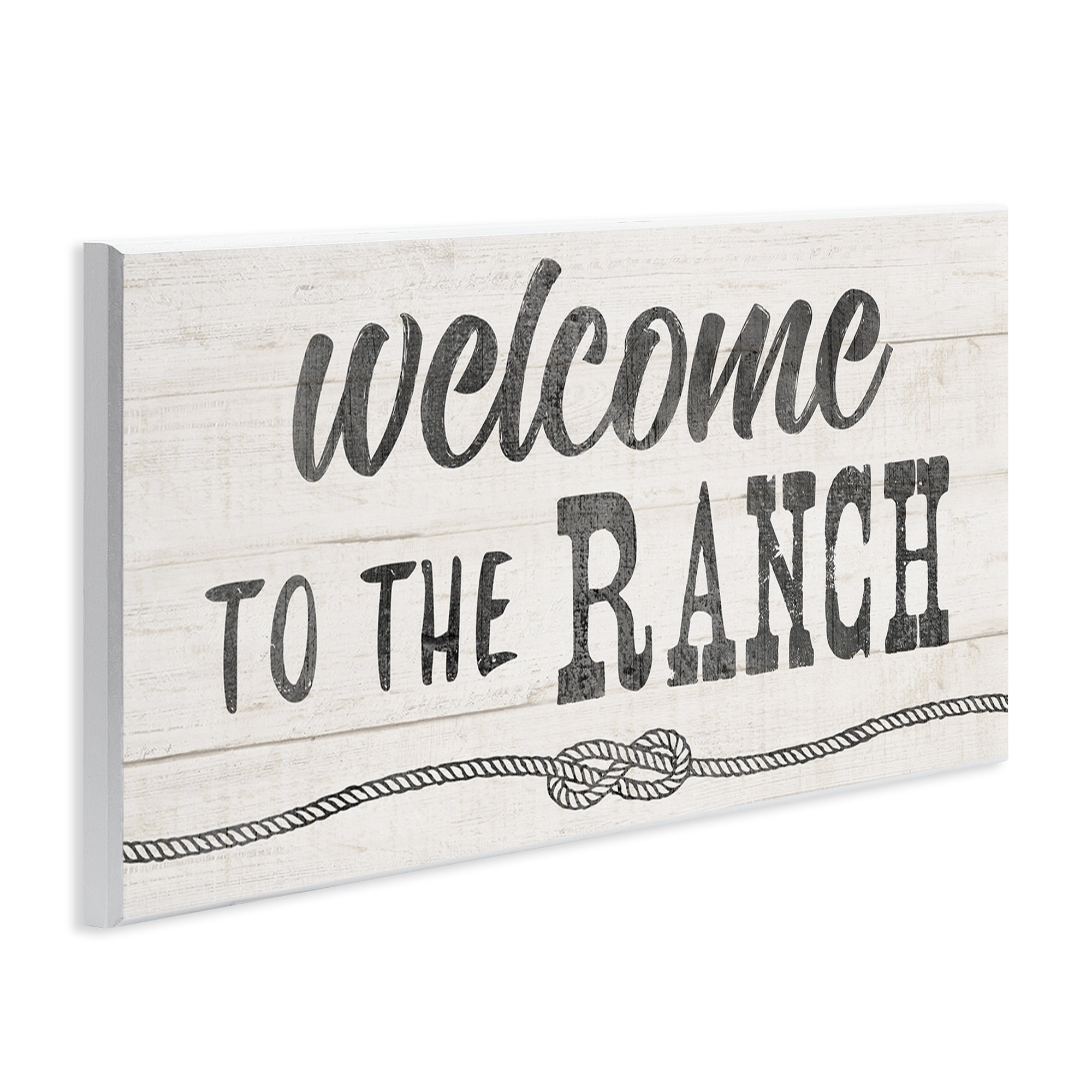 Highland Dunes Welcome to Ranch Rustic Wall Plaque Art by CAD Designs ...