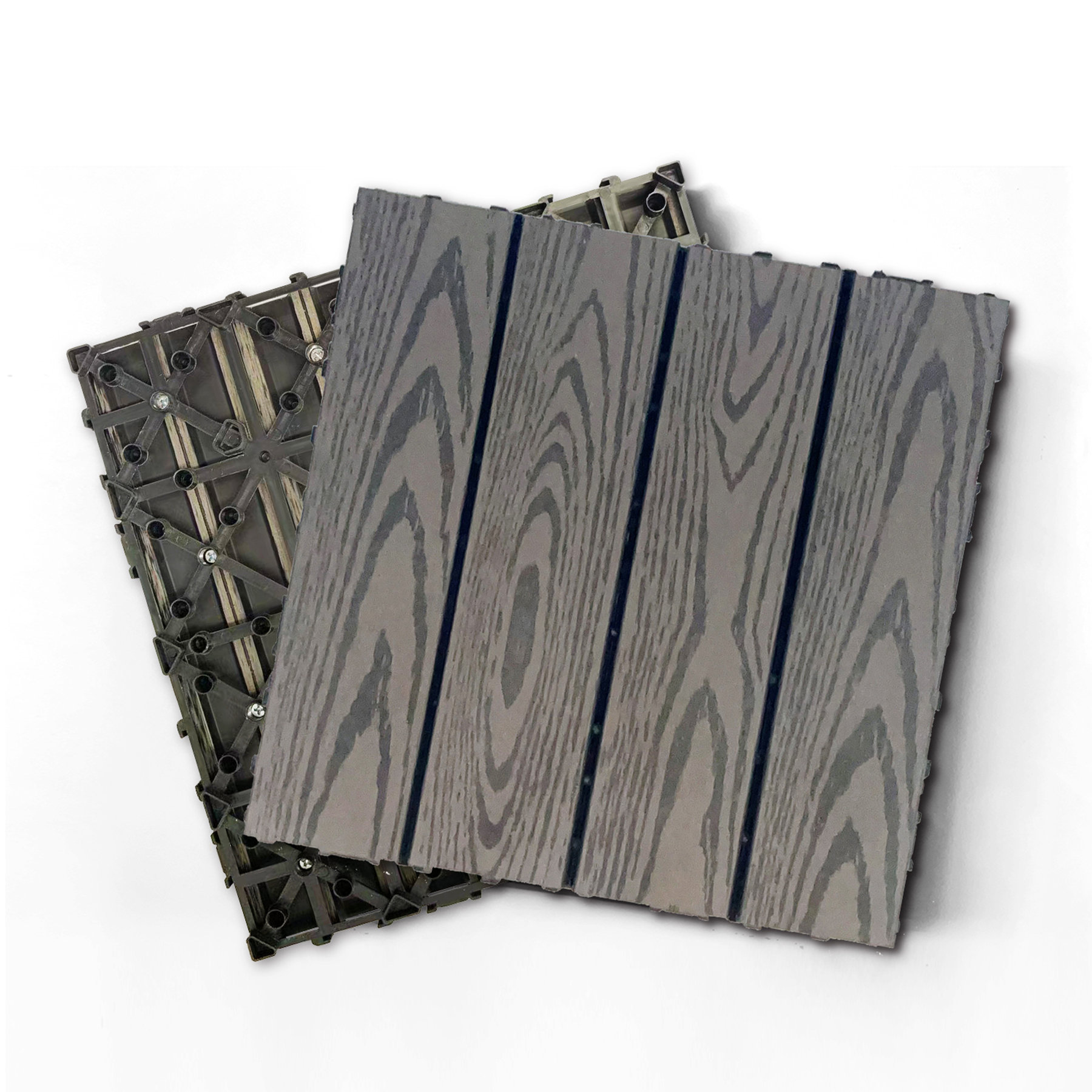 TONY'S APPLIANCES Wood Plastic Composite Deck Tiles | Wayfair