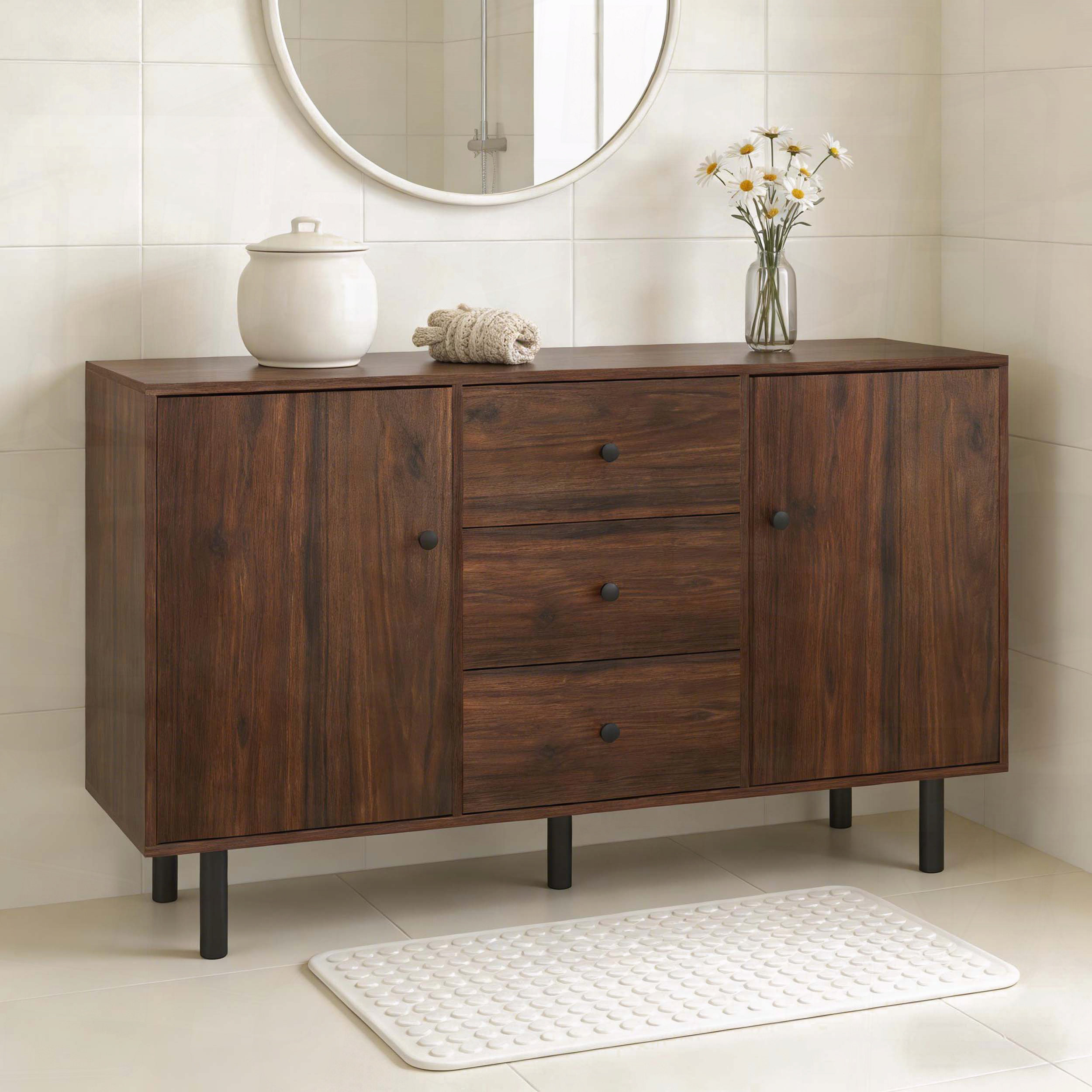 George Oliver Accent Console Cabinet with Anti-Tipping Safety Design ...