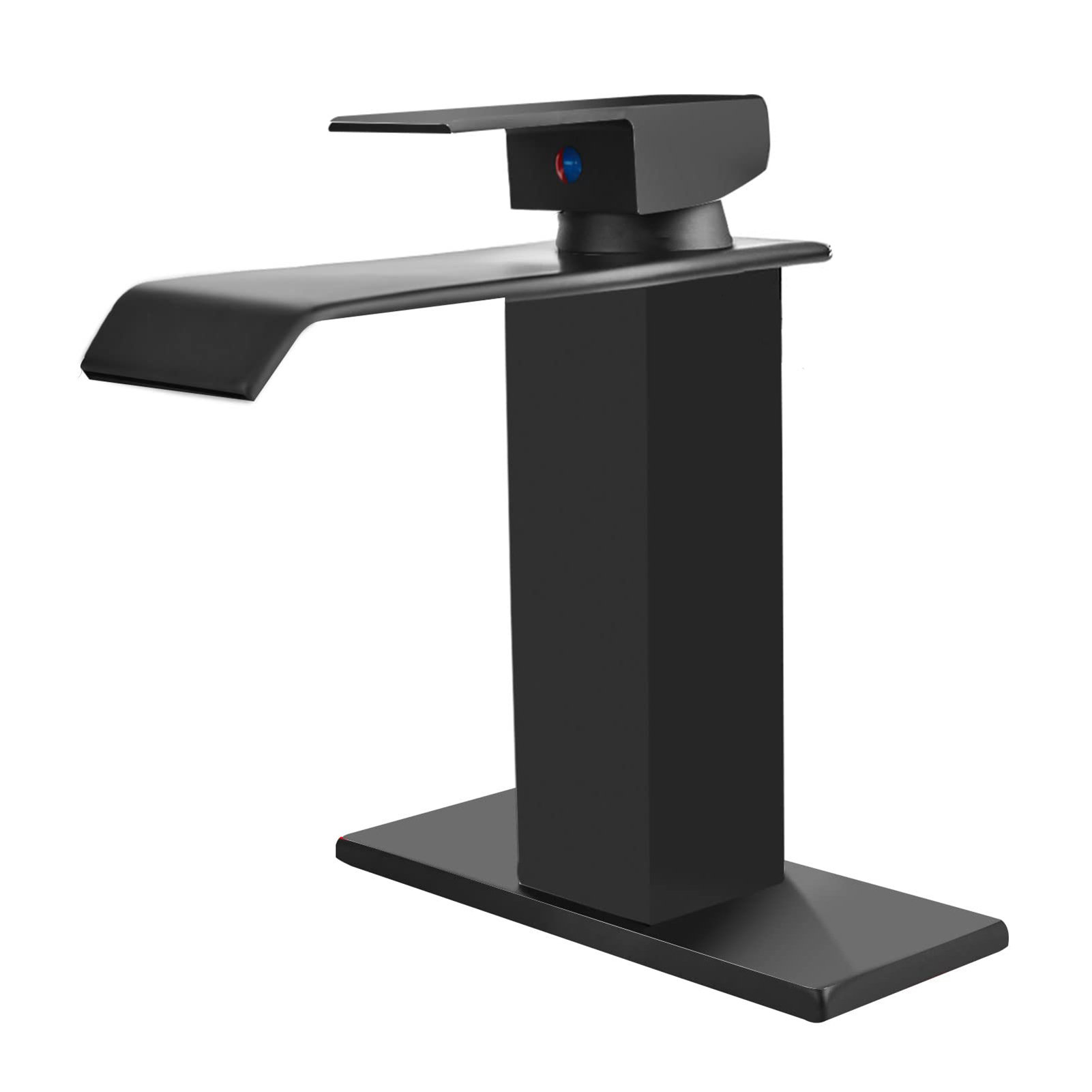 Latitude Run® 304 Stainless Steel Waterfall Spout Bathroom Sink Faucet ...