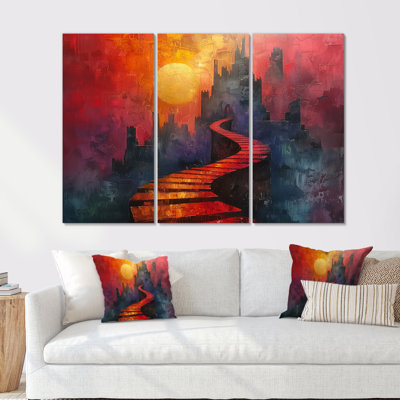 sunset wall hanging