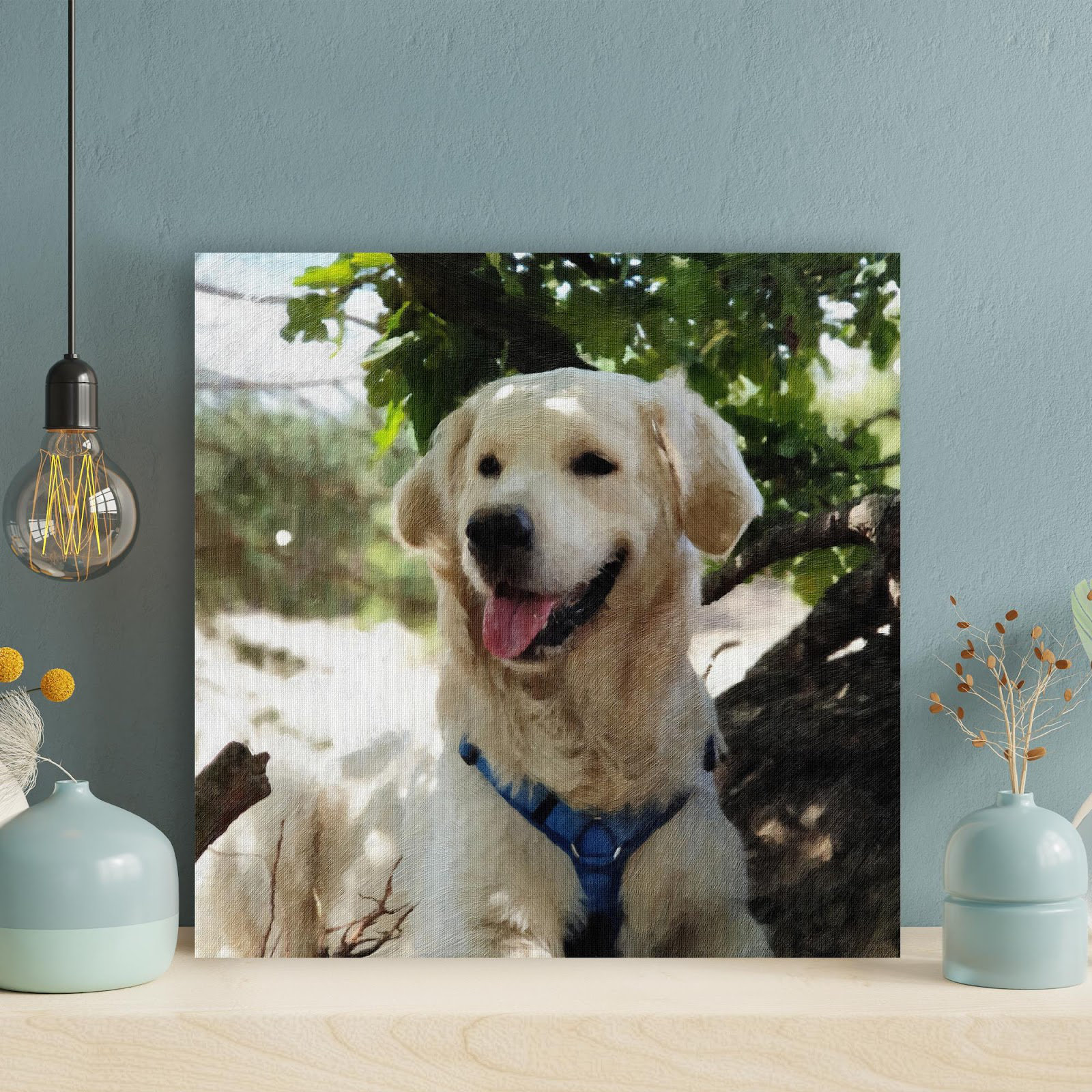 Latitude Run® Yellow Labrador Retriever - 1 Piece Rectangle Graphic Art ...