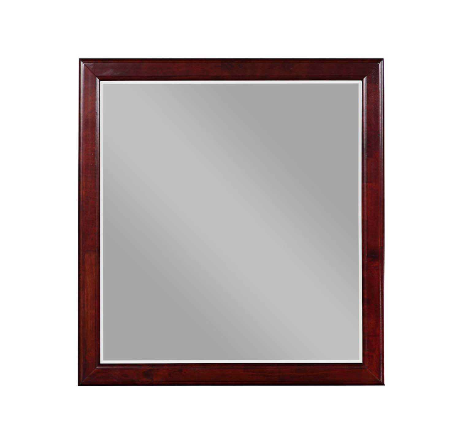 Charlton Home Louis Philippe 36"x38" Mirror, Cherry Finish - Wayfair Canada