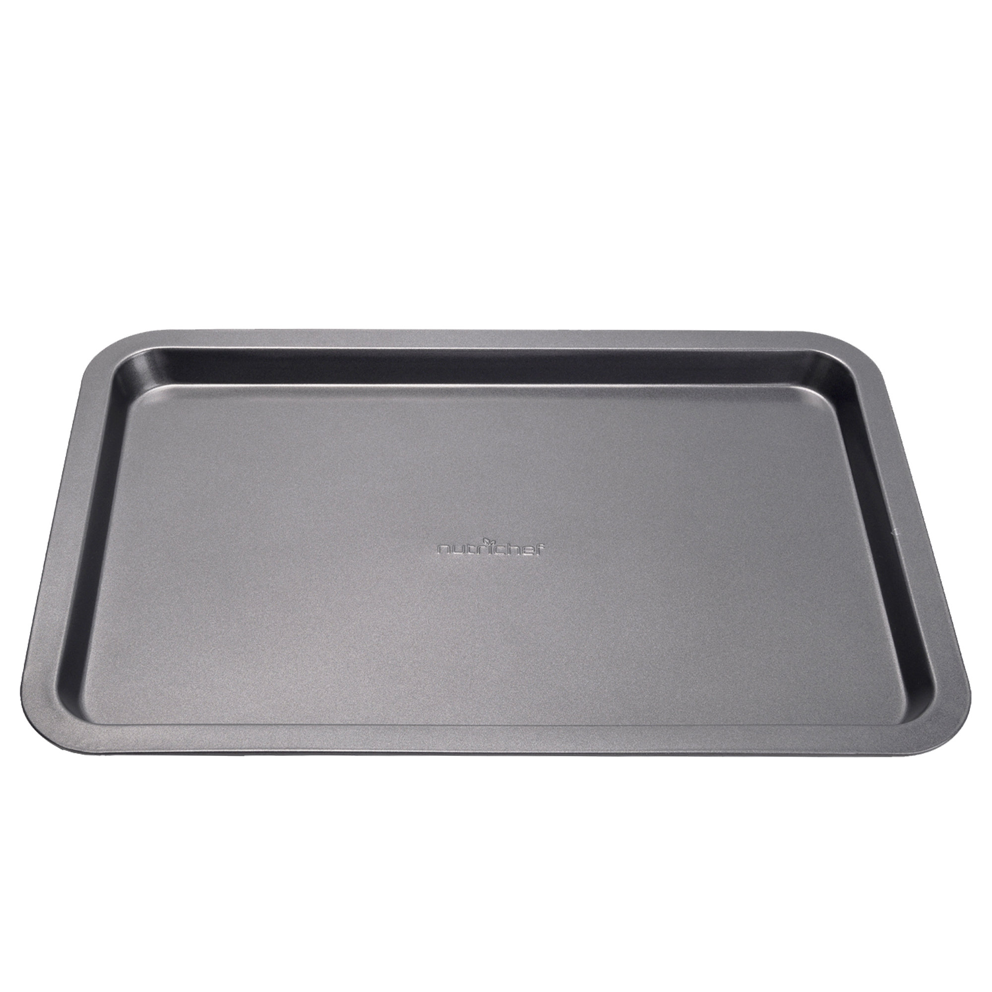 NutriChef Large Cookie Sheet - Non-Stick Bake Trays With Black Coating ...