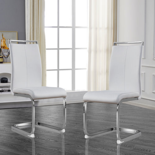 Wrought Studio 16.54 Wide Charlinda Top Air Leather Dining and ...