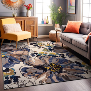 Navy Area Rugs You'll Love | Wayfair
