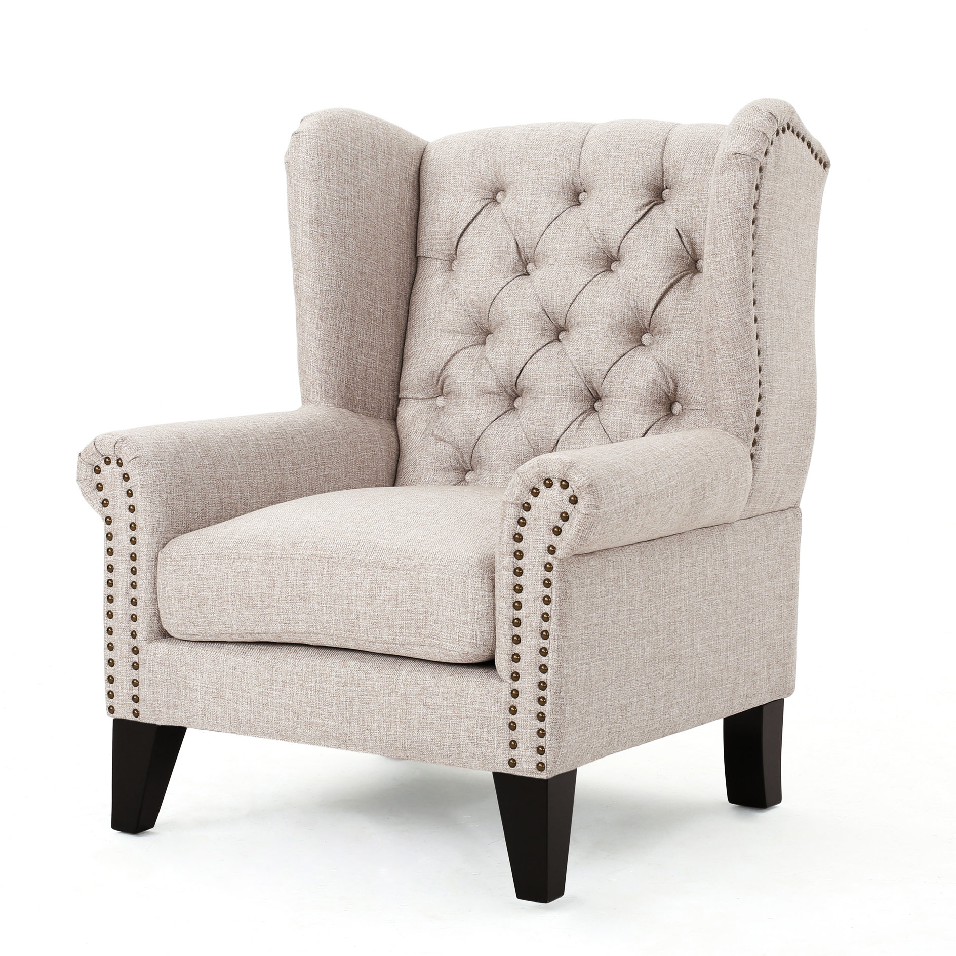 Wildon Home® Enticingly Gorgeous Accent Chair - Beige Marvelous ...