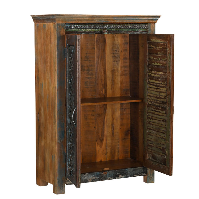 Far Pavilions Rustic Louvered Shutter And Reclaimed Wood Repurposed ...