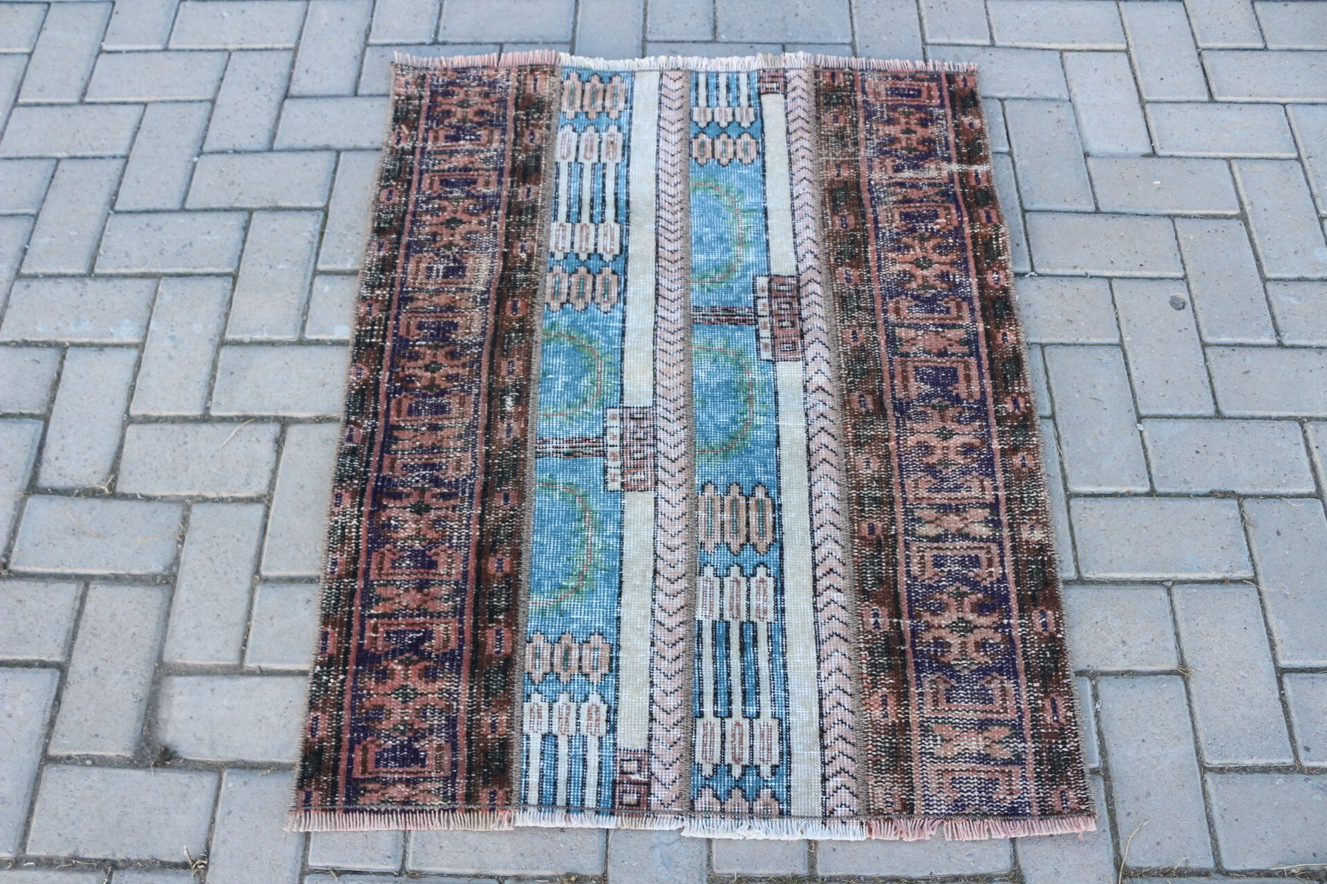Bungalow Rose Handcrafted Turkish Door Mat With Geometric Patterns in ...