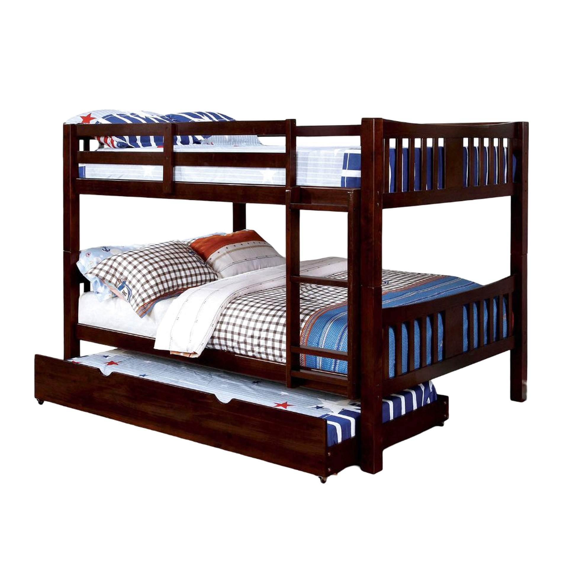 Red Barrel Studio® Full Over Bunk Bed Of Transitional Flavor, Solid ...