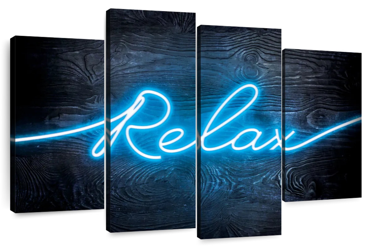 Ebern Designs Tergel Relax Blue Neon | Wayfair