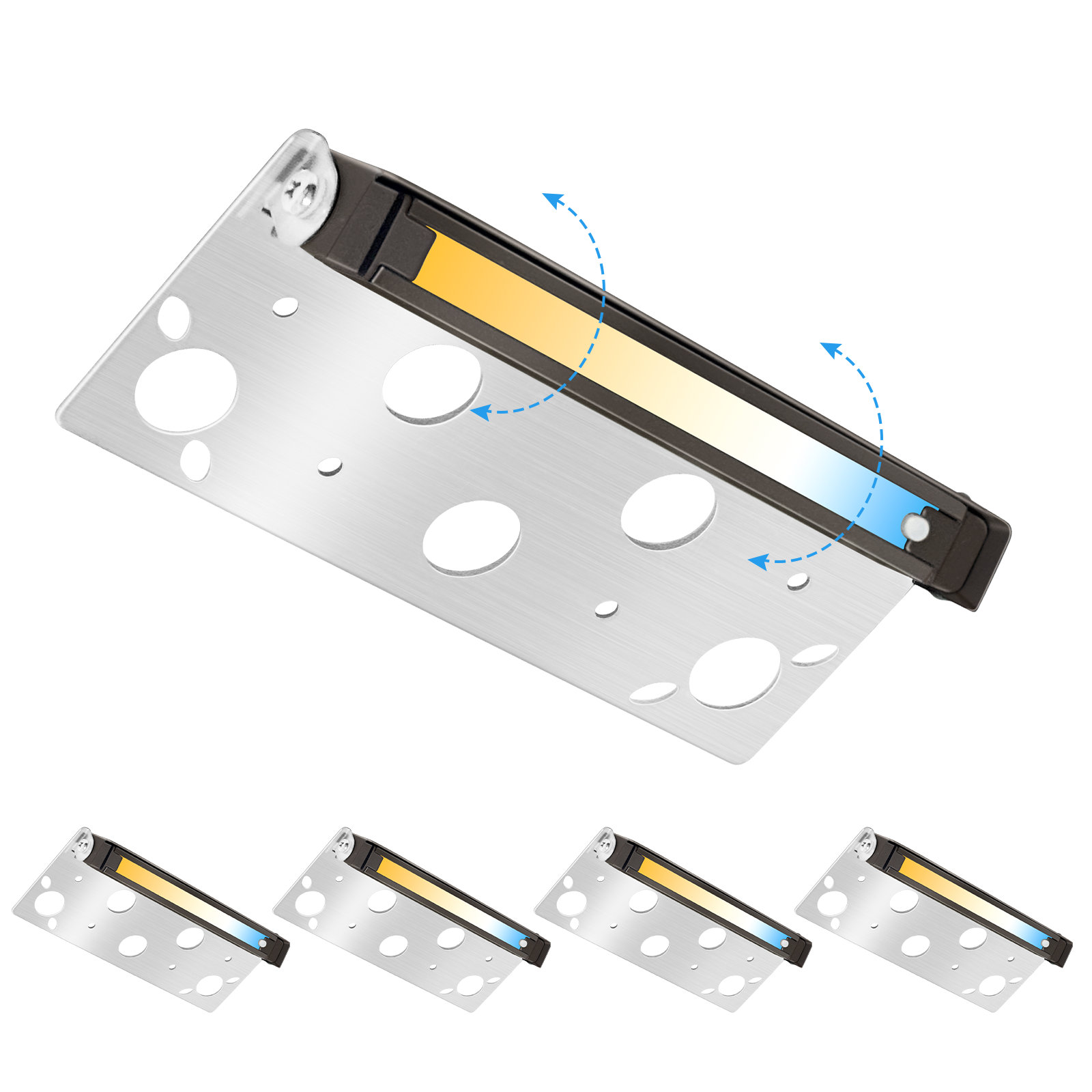 MW LIGHTING 4PK Contemporary Dimmable LED Step Lights,Indoor Outdoor ...