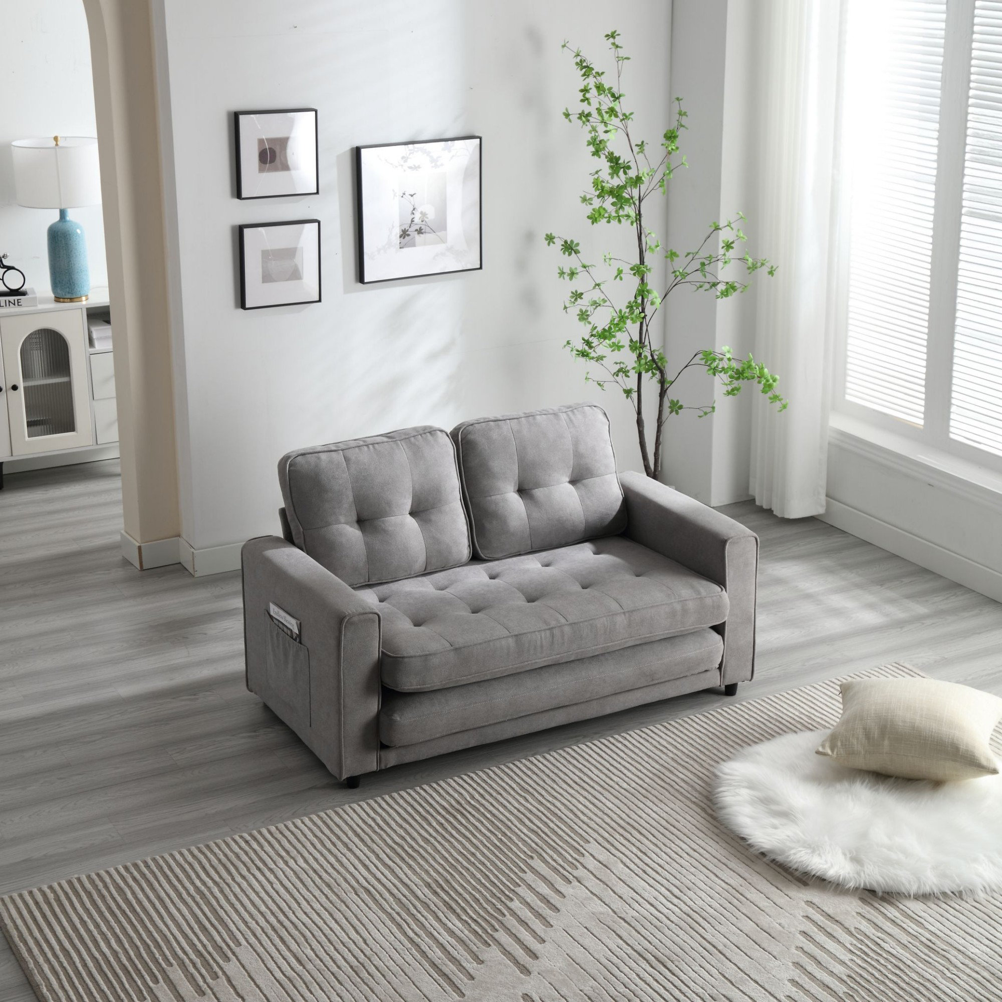 Latitude Run® Convertible Futon Couch sleeper sofabed - Wayfair Canada