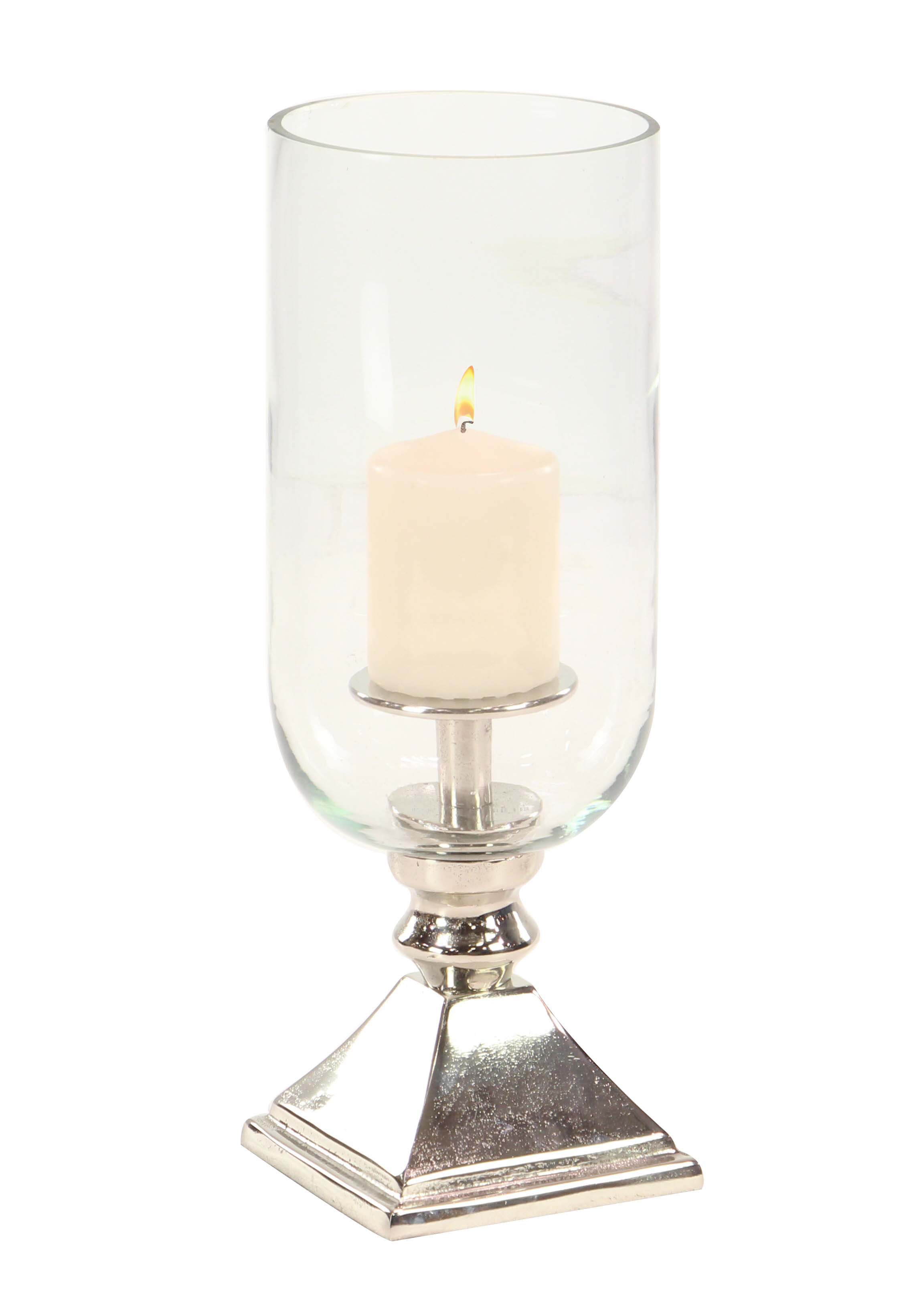 Astoria Grand Aluminum Metal Pillar Hurricane Lamp & Reviews | Wayfair