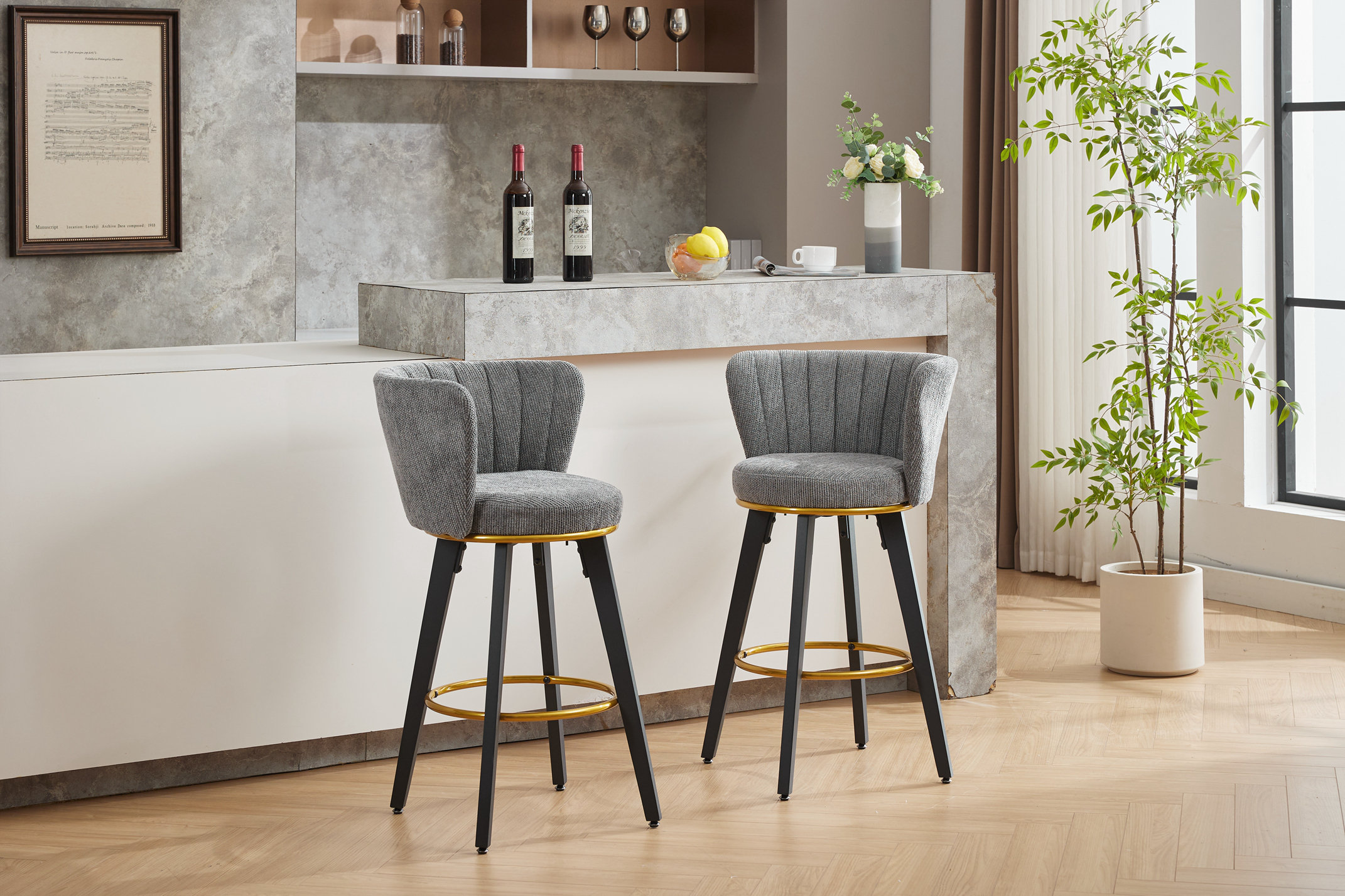 George Oliver Counter Height Bar Stools Set of 2 - Wayfair Canada