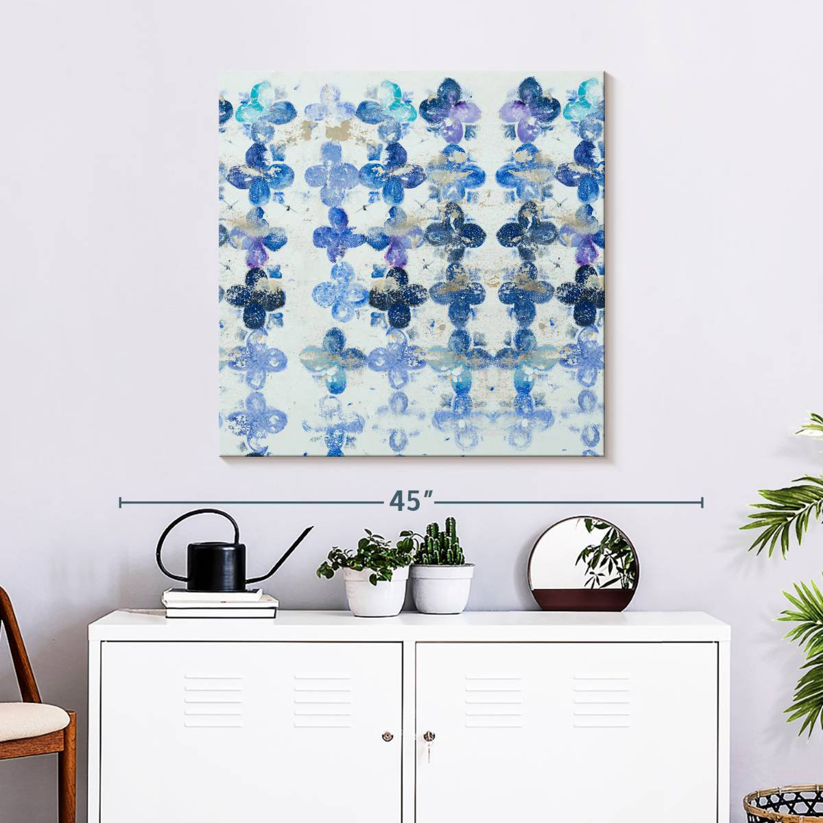 Wade Logan® Avery Blue Quatrefoil I | Wayfair