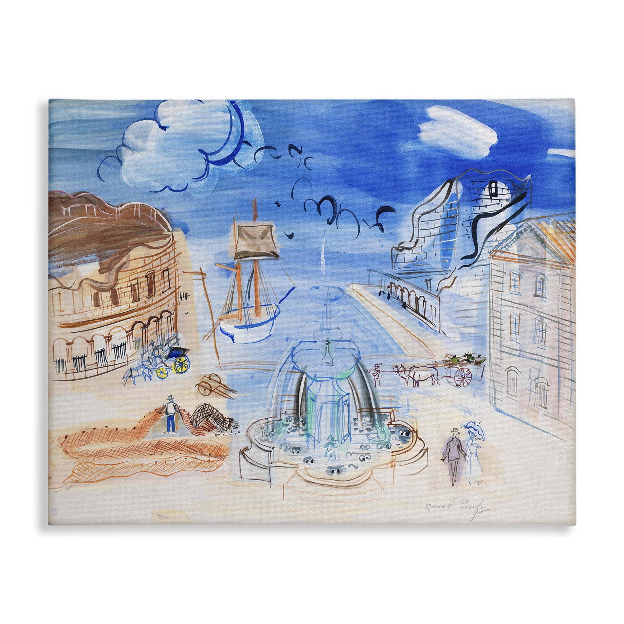 Highland Dunes Classical Raoul Dufy Composition Canvas Wall Art by ...