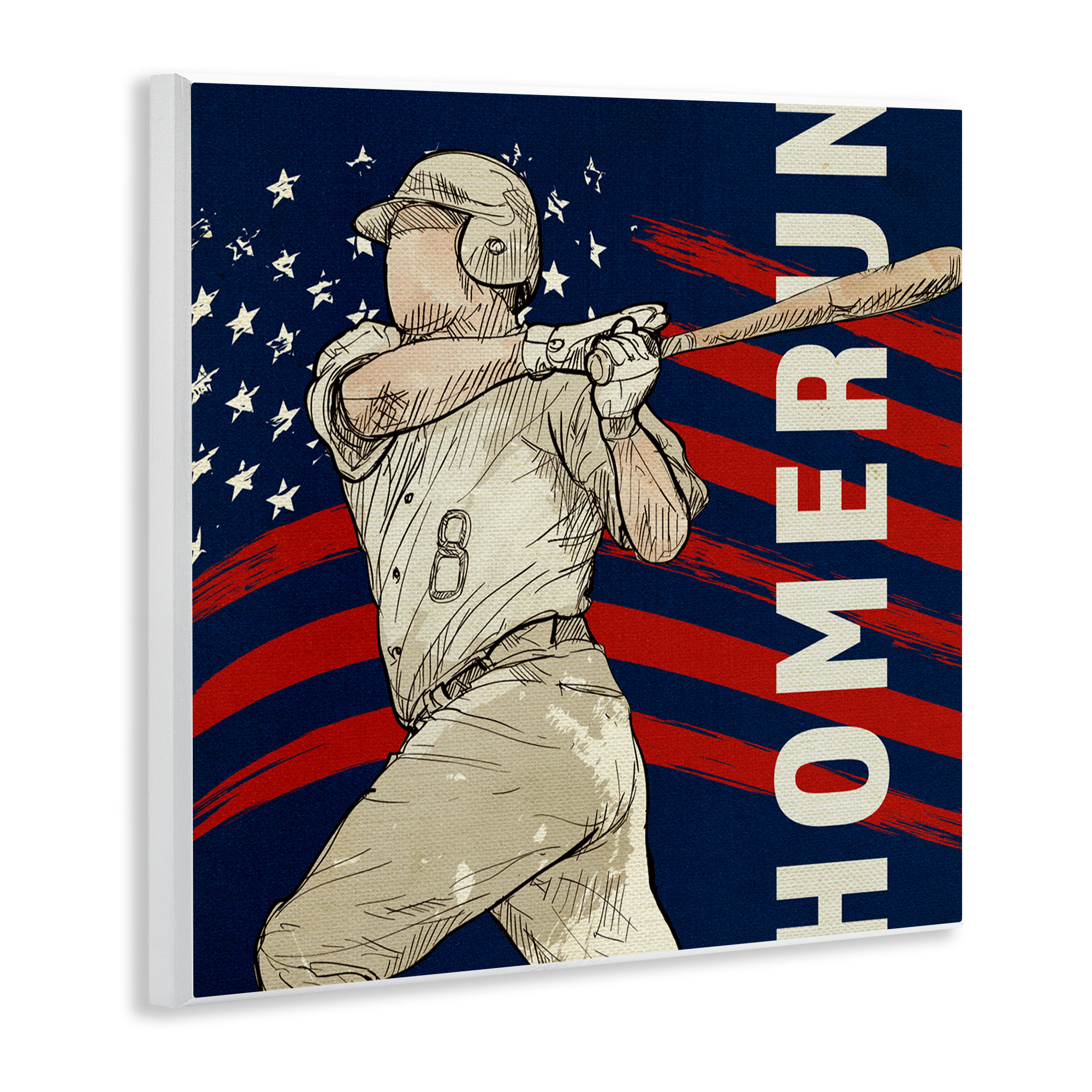 Ophelia & Co. Patriotic Home Run Baseballer Wall Plaque, design by ...