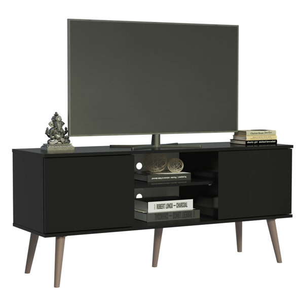 Corrigan Studio® Konyn TV Stand Console with 2 Doors and 2 Shelves with ...