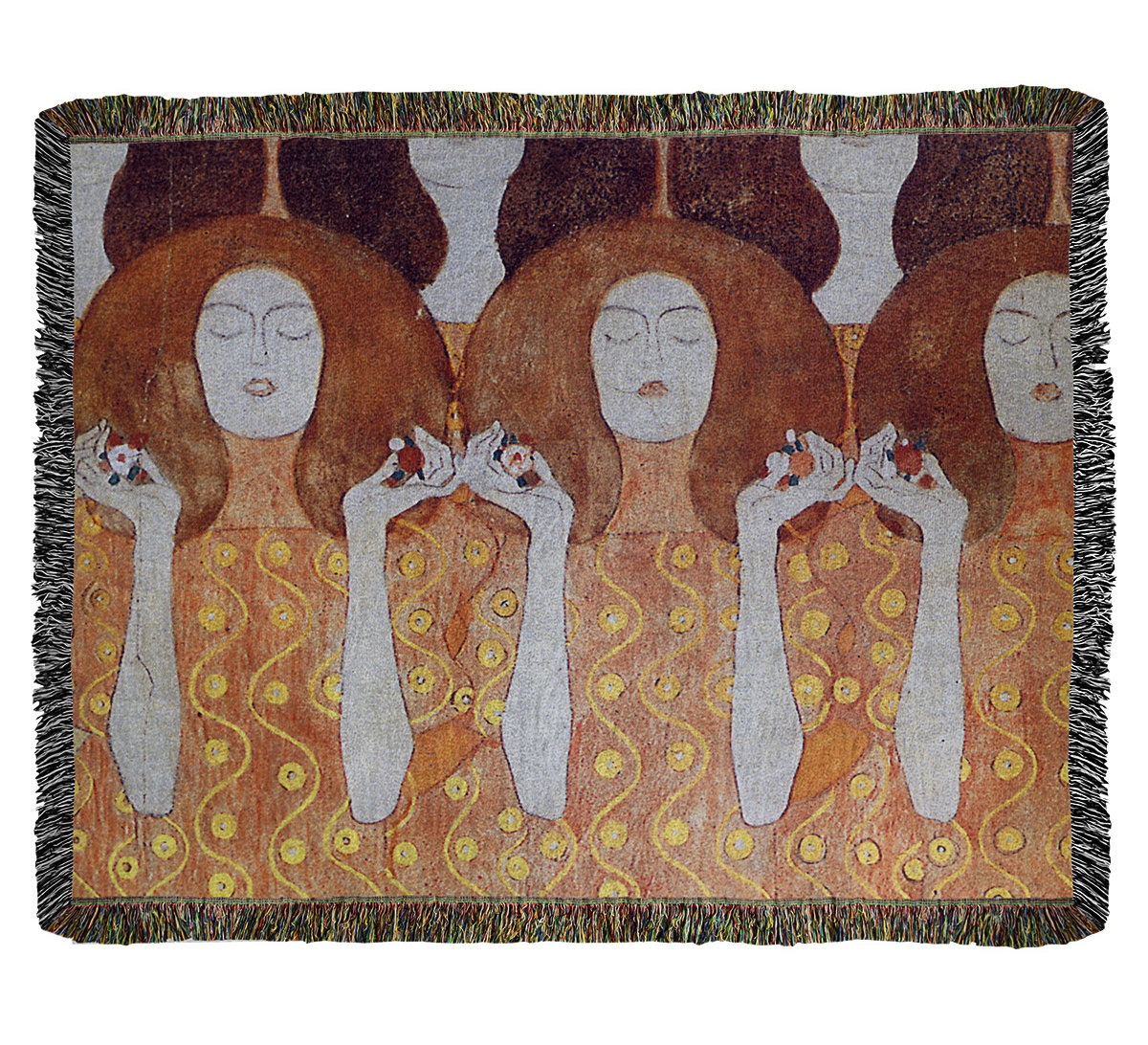 ArtVerse Gustav Klimt Angel Brides Cotton Throw | Wayfair