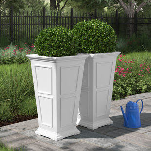 Square White Planters You'll Love | Wayfair