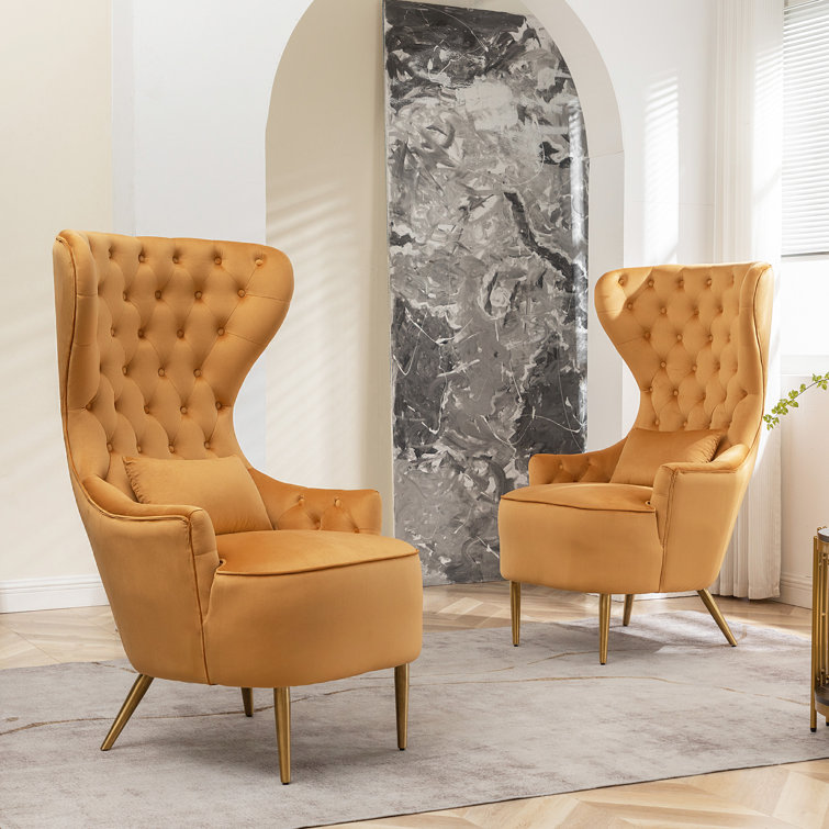 Willa Arlo Interiors Flaxville 2 - Pieces Upholstered Tufted Velvet ...