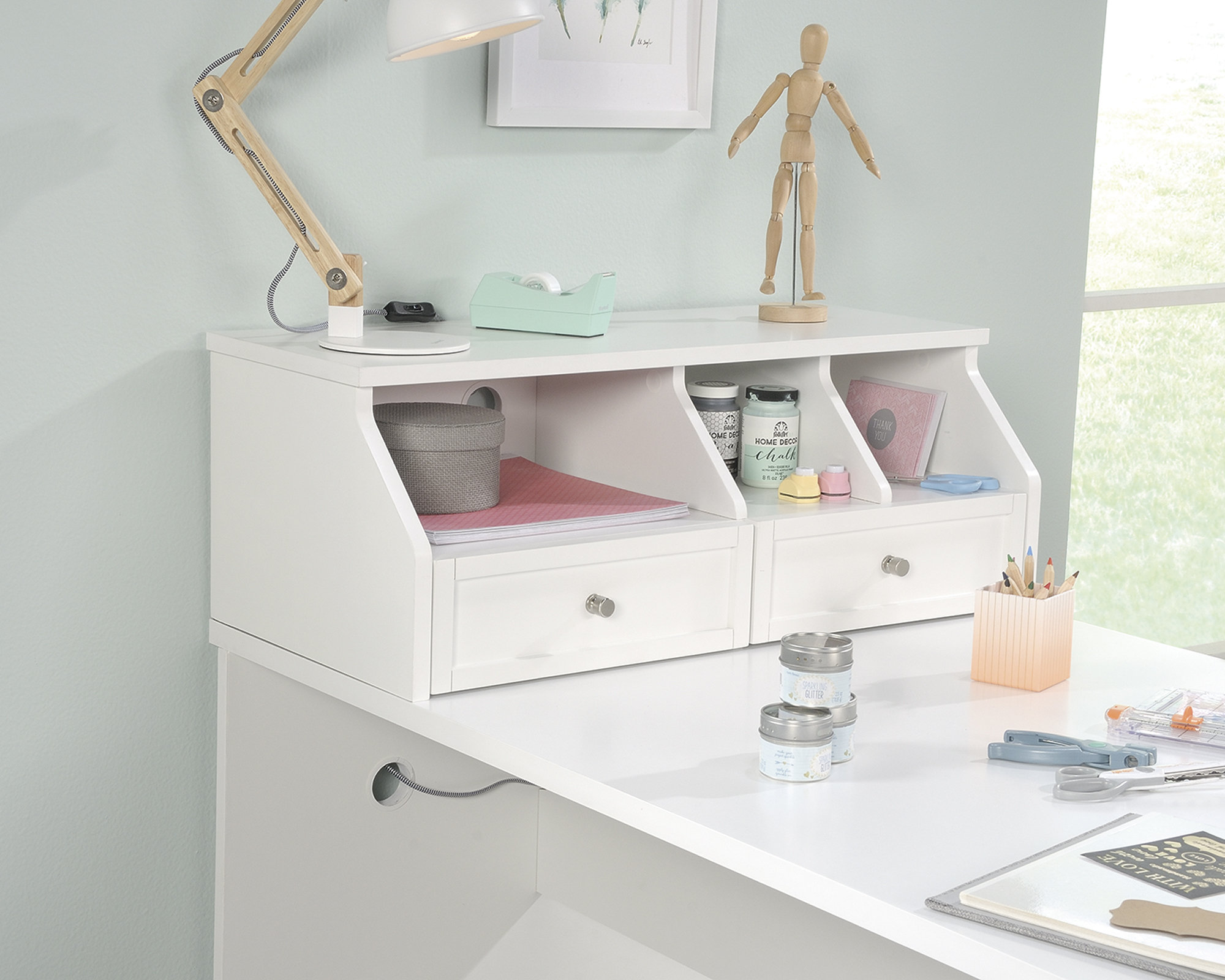Winston Porter Craft Pro Series Organizer Hutch | Wayfair