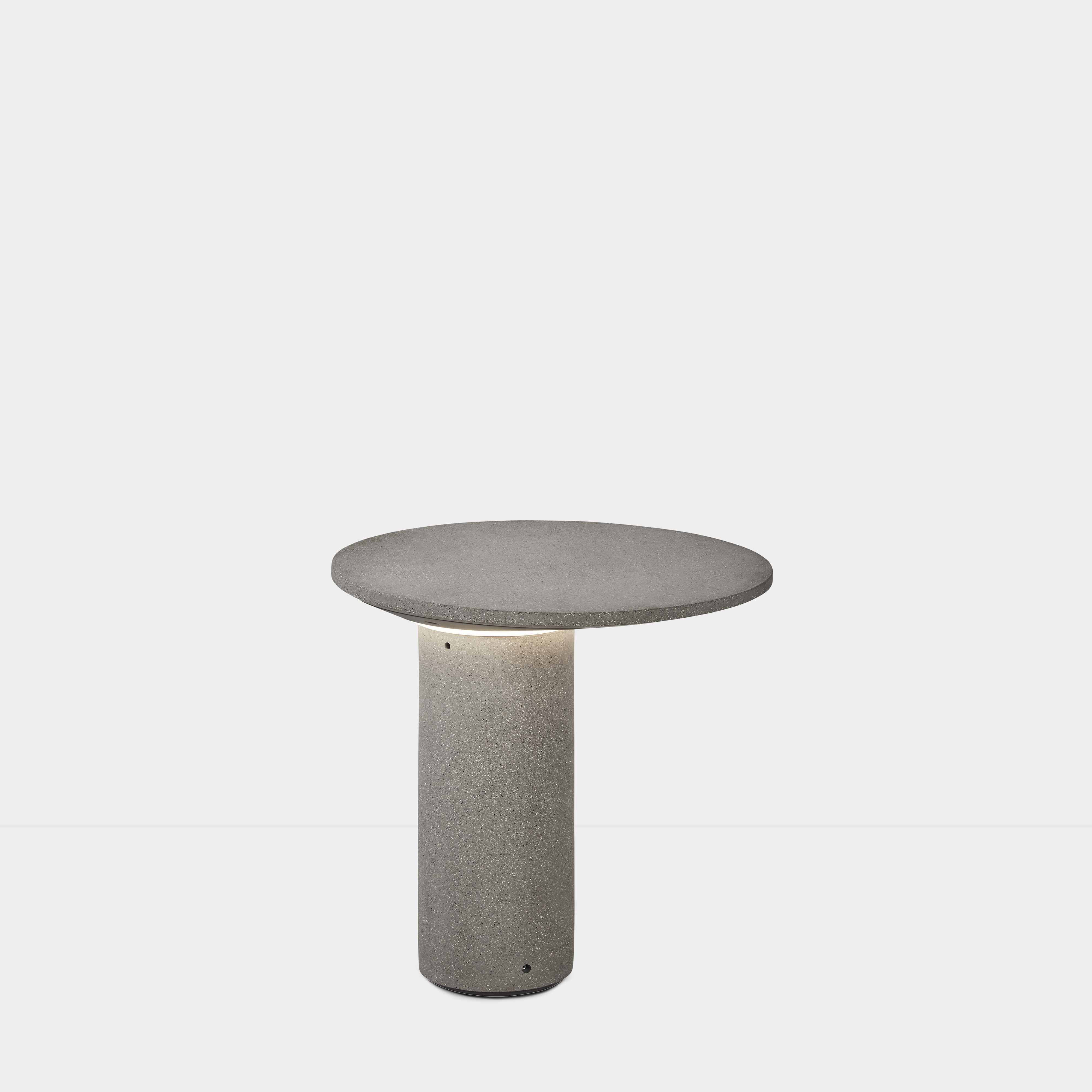LedsC4 by Bover Moal Cement Integrated LED Metal/Concrete Bollard Light ...
