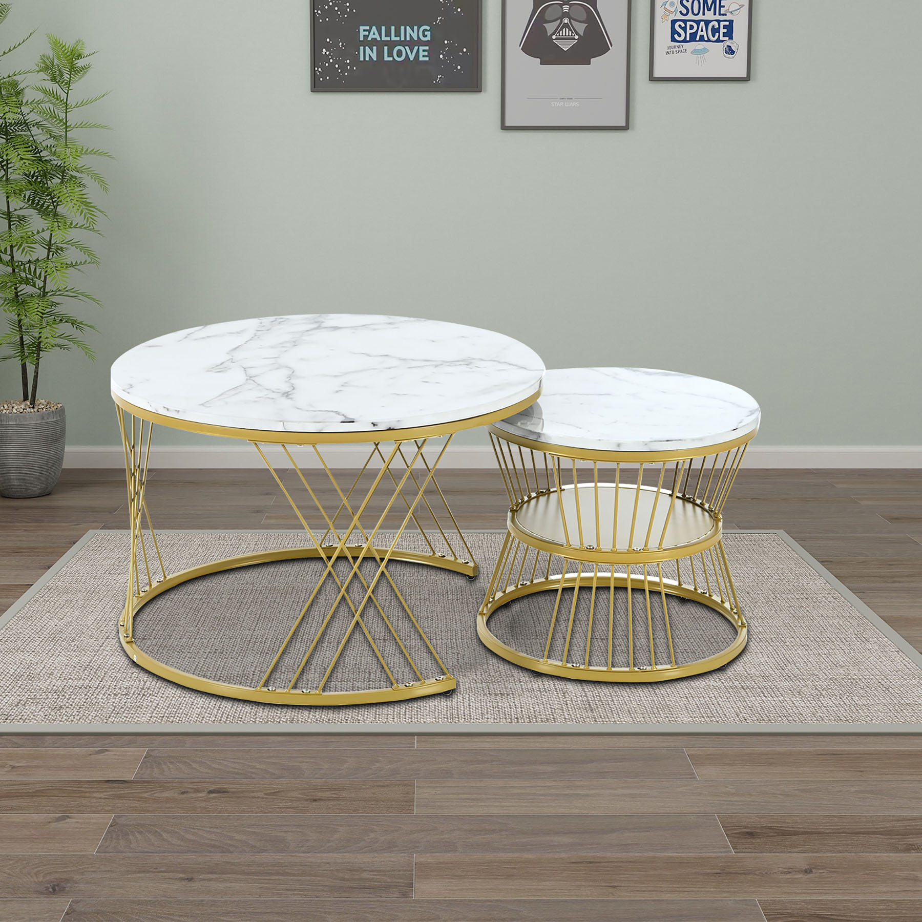 Mercer41 Rasaiah Nesting Coffee Table | Wayfair