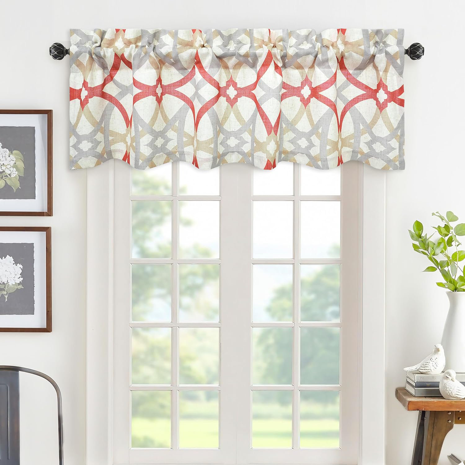 DriftAway Small Window Valance Linen Blend Valances Rod Pocket | Wayfair