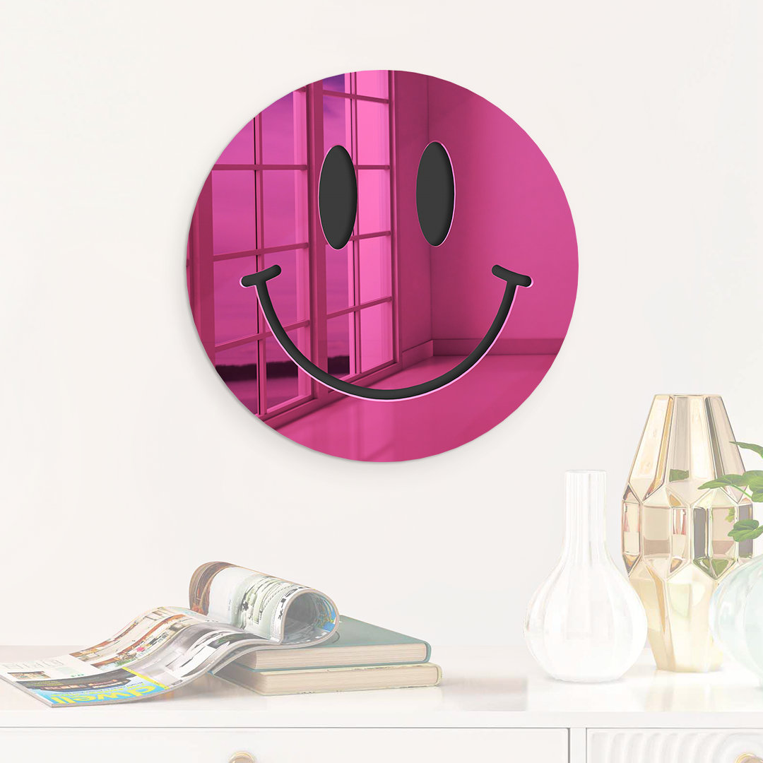 Trinx Brevik Happy Face Smiley Mirror Wall Decor & Reviews | Wayfair