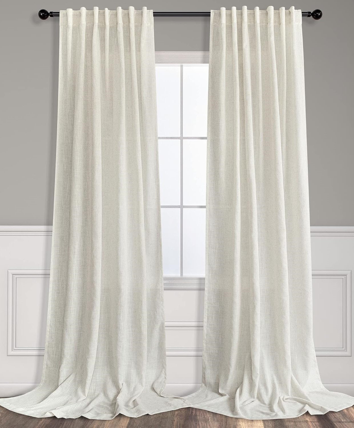 Hokku Designs The Curtains for Living Room Back Tab Rod Pocket Fall ...