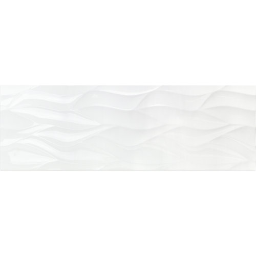 Bond Tile Ripple White Wavy 12" x 36" Ceramic Tile & Reviews | Wayfair